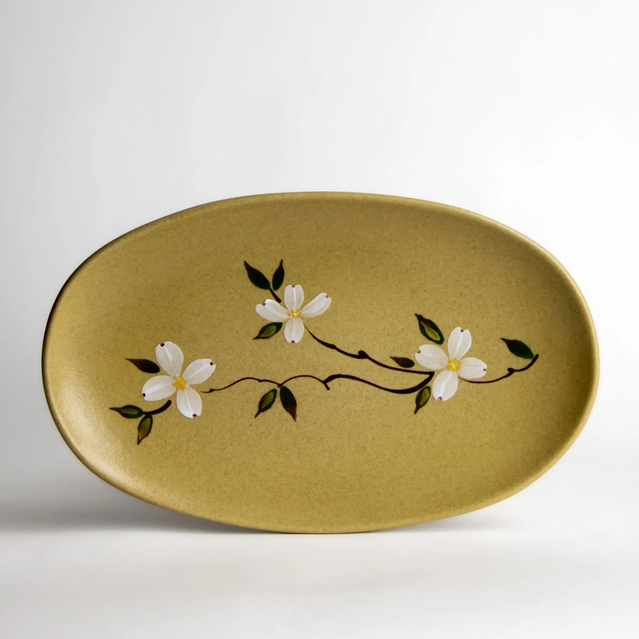 Oval Stoneware Serving Platter | Non-Toxic Ceramic Tray